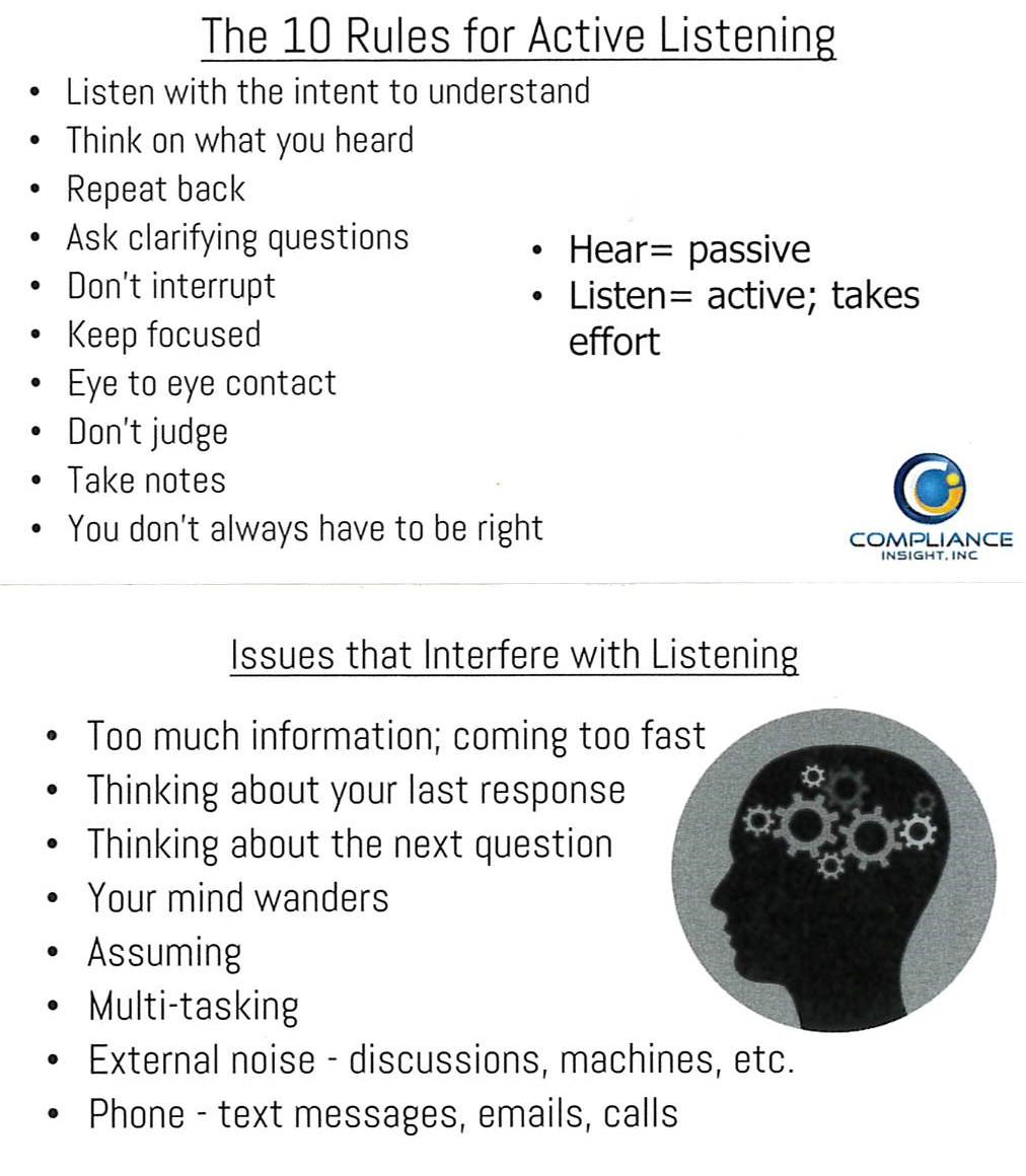 Active Listening Examples